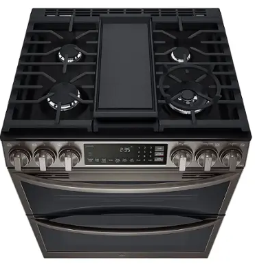 LG LDGL6924S 30 Inch Double Gas Oven Range with 5 Sealed Burners, 6.9 ...